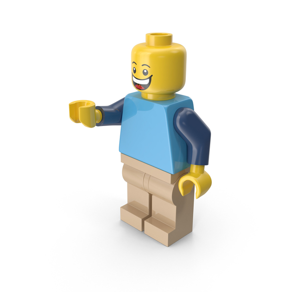 Lego Man Walking Image - PixelSquid.com - S11108760C